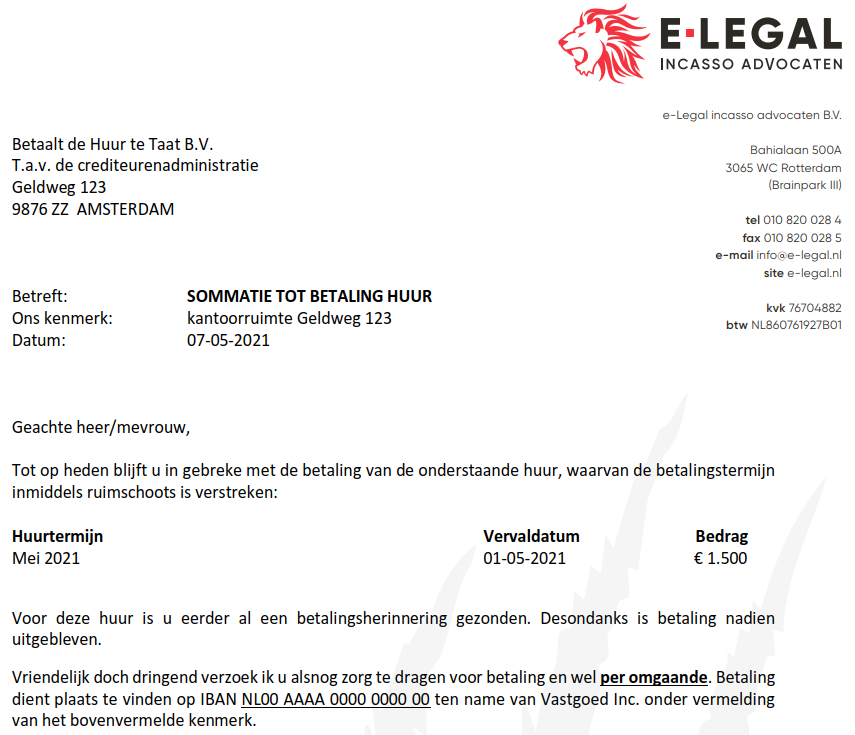 Huurder betaalt niet! Wat te doen? Een stappenplan (Tip!)